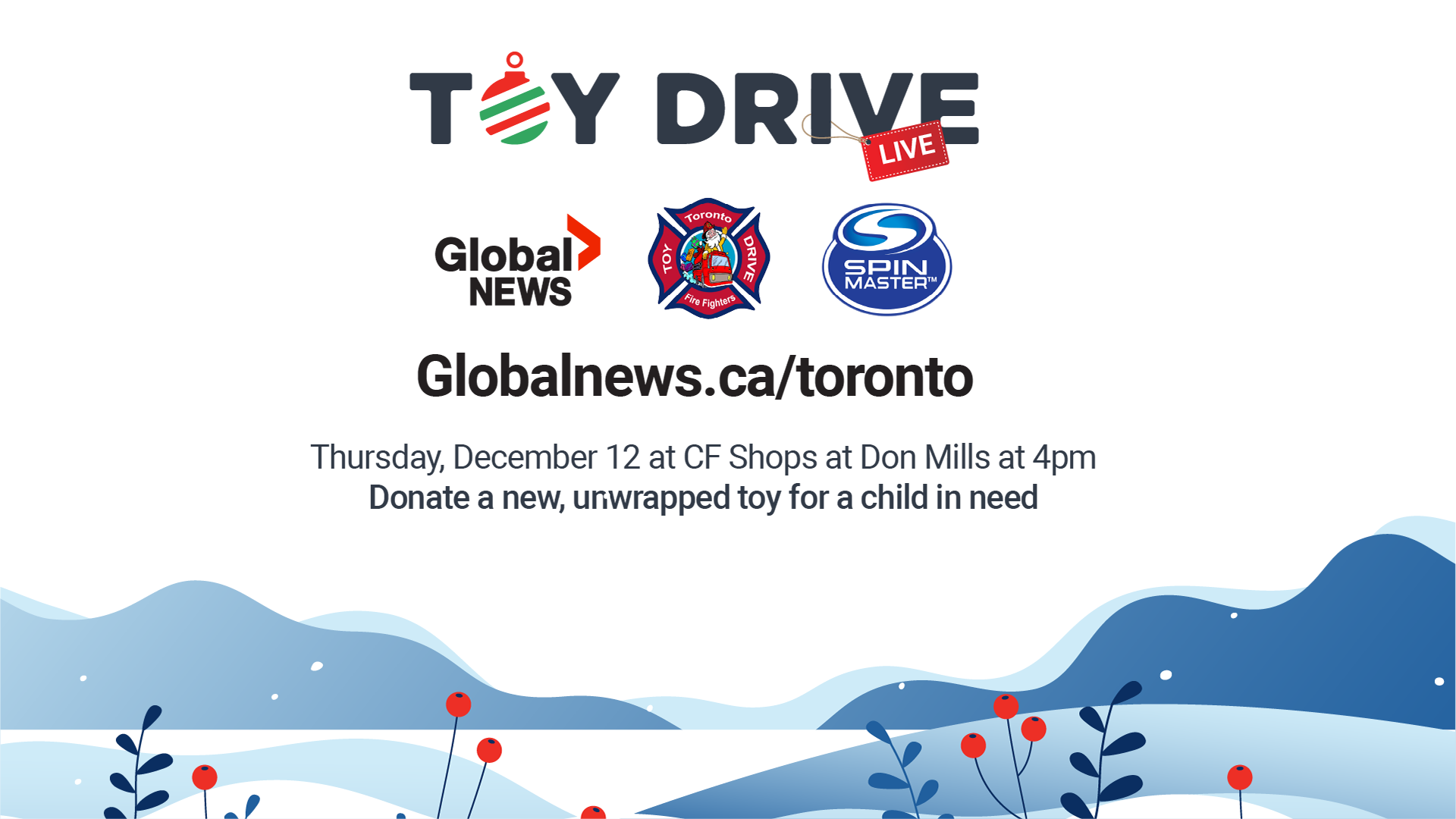 Toronto Fire Fighters’ Toy Drive Live 2024 | Q107 Toronto